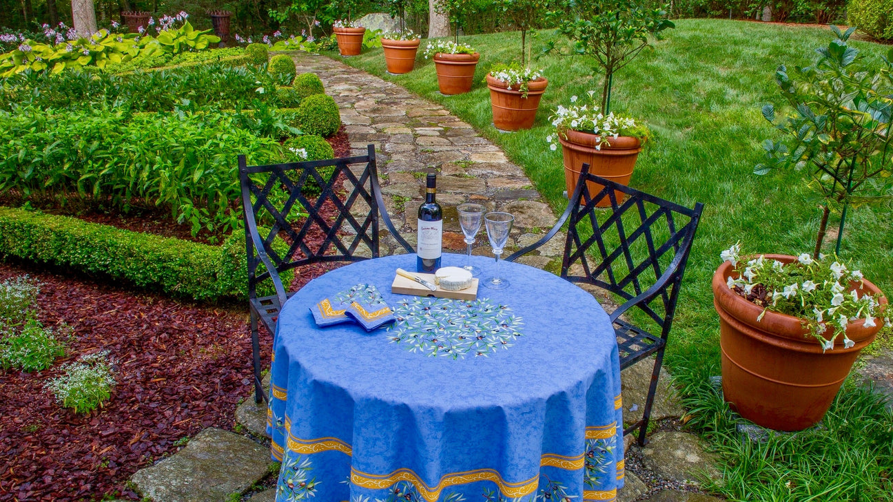Coated French Tablecloths | Amelie Michel French Table Linens – Tagged ...