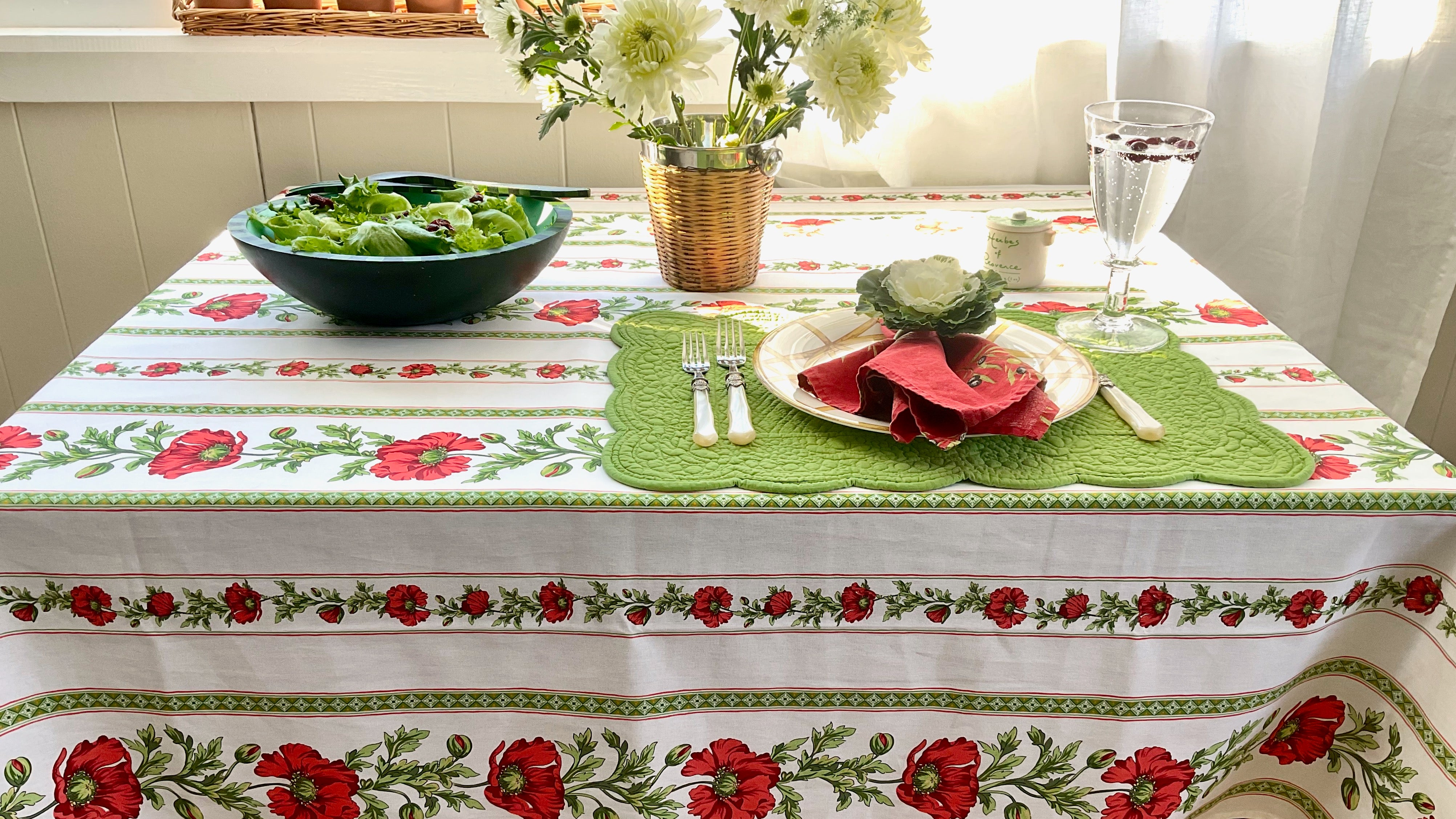 European & French Tablecloths | Amelie Michel French Table Linens ...