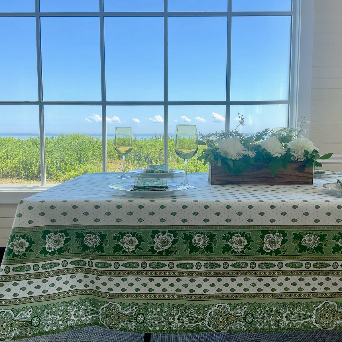 Coated French Tablecloth | Provence Bastide | Amelie Michel